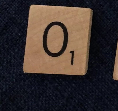 Lot of 2 TILE Letter O from the Scrabble game more tiles available wood ...
