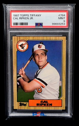 1987 Topps TIFFANY #784 Cal Ripken, Jr. - PSA 9 MINT - Sharp, Perfect ...