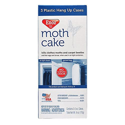 Moth Cake - 3 Pack (1) Kills Moths, Carpet Beetles, and Eggs and Larvae ...