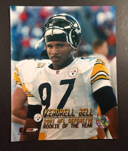 KENDRELL BELL 2001 NFL DEFENSIVE OF THE YEAR 8X10 PHOTO Pittsburgh ...
