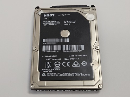 HGST 1TB 2.5" SATA Laptop/Notebook Internal Hard Drive HTS541010A9E632 ...