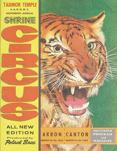 Polack Bros Circus Program 1963 Tadmor Temple Shrine Akron Canton OH | eBay