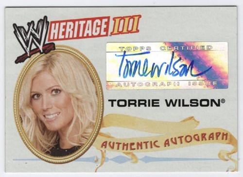 2007 Topps WWE Heritage III Torrie Wilson Autograph Card | eBay