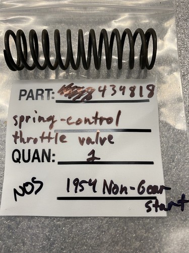 1954 Packard Ultramatic Transmission Throttle Control Valve Spring ...