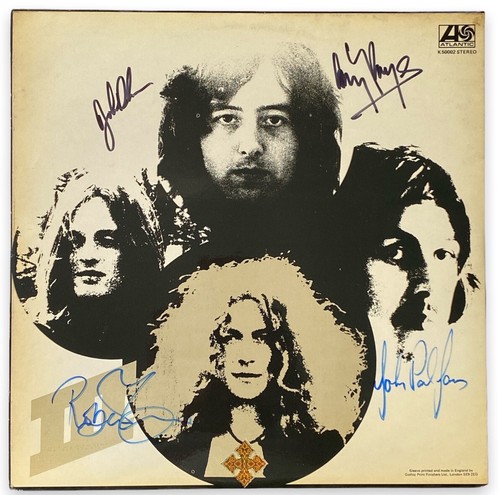 LED ZEPPELIN AUTOGRAPH ALBUM 3 ALL MEMBERS SIGNED PHOTO SIGNATURE 8X8 ...