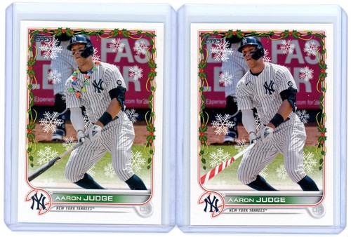 2022 Topps Holiday AARON JUDGE (2) Card Baseball Lot - Includes Candy ...