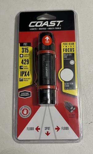Coast Px1 Pure Beam Twist Focus Flashlight 315 Lumens for sale online ...