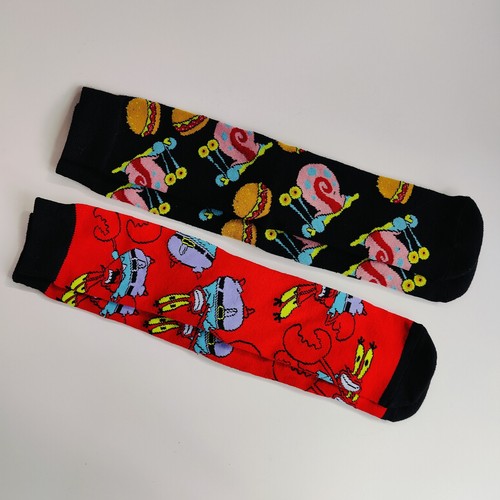 Socks 2 Pairs: Mr Crab & Gary (SpongeBob Characters) 2022 Viacom ...