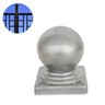 Cast iron Ball Fence Finial Square Topper Post Caps For 2 x 2" Posts ...
