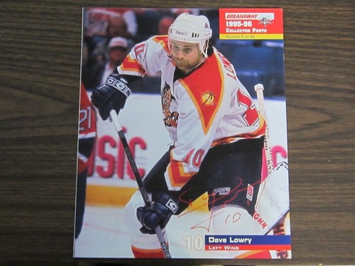 Dave Lowry Unsigned 8x10 Stadium Giveaway 1995-96 Florida Panthers #5 ...