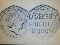 2020 DIVERSITY BUILT BRITAIN 50P COIN UNCIRCULATED FROM SEALED BAGS NEW ...