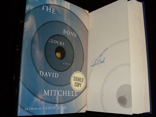 David Mitchell signed The Bone Clocks 1st printing hardcover book ...