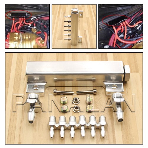 Vacuum Intake Manifold Kits 6Port 1/8 NPT Turbo Wastegate Boost Block ...