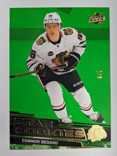 2023-24 Upper Deck Star Rookies Box Set #1 Connor Bedard Green Rookie ...
