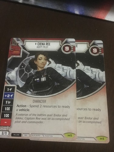 Ciena Ree x2 Rare #1 Star Wars Destiny Empire At War Cards+Die | eBay