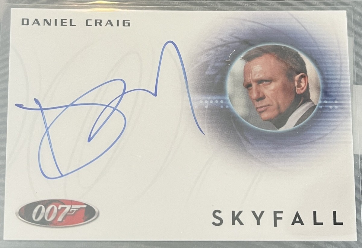 Tarjeta Autografiada De Daniel Craig Daniel Craig Autogramm