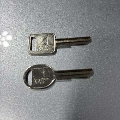 2 AMC AMERICAN MOTORS IGNITION AND TRUNK NOS KEY BLANKS AMX Rebel ...