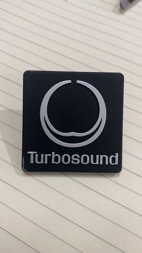4pcs Replacement Turbosound Speaker logo Sticker Badge 45mm Abs ...