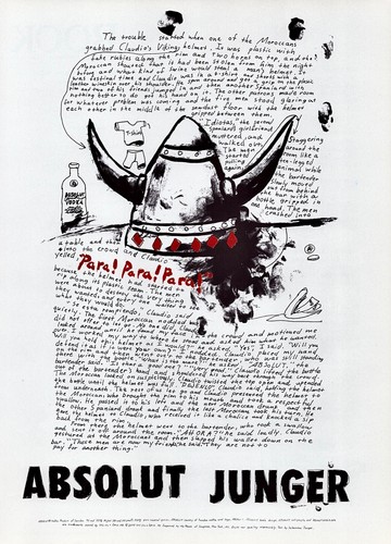 ABSOLUT JUNGER Vodka Sebastian Junger Short Story Text ~ Vintage PRINT ...