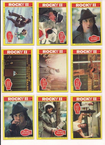 1979 Rocky 2 Movie Trading Cards / Sylvester Stallone / Choose From ...