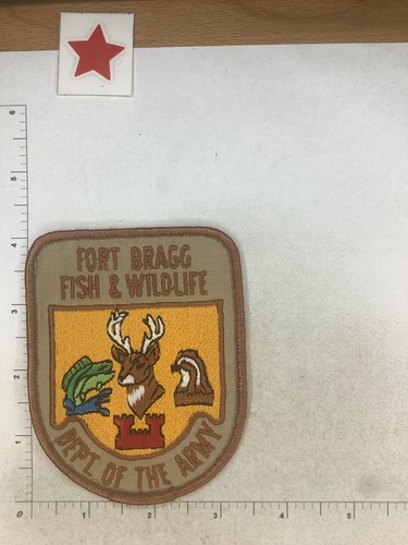 DEPT OF THE ARMY FORT BRAGG FISH & WILDLIFE PATCH | eBay
