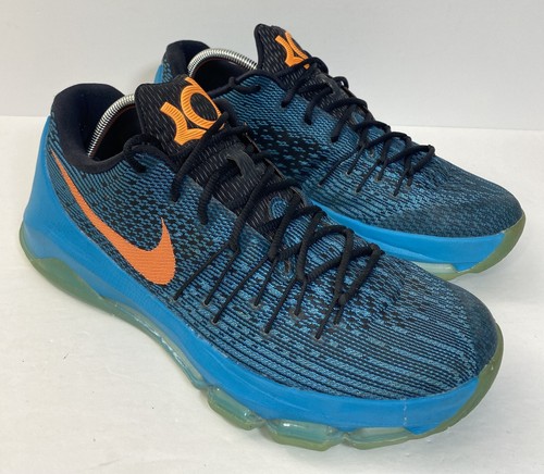Nike KD 8 VIII Blue Orange Basketball OKC Thunder Durant 749375-480 ...