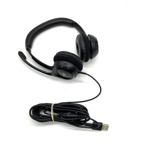 Logi Headphone Chat Wired Gaming Headset Black Volume USB Double | eBay