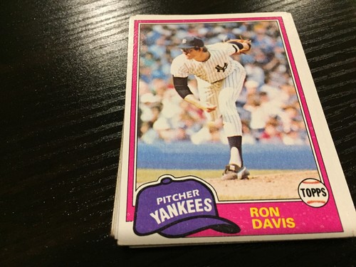 1981 TOPPS BASEBALL. RON. DAVIS CARD | eBay
