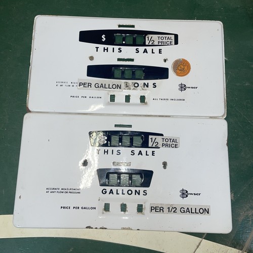 2x Pair Set Original BOWSER Face Plate - Gas Pump Parts Faceplate | eBay