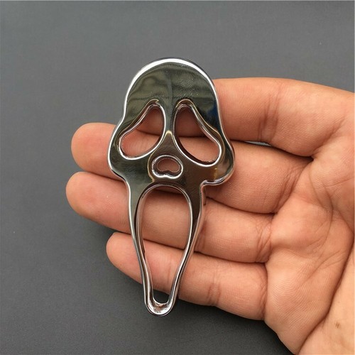 Chrome 3D Metal Skull Skeleton Ghost Car Trunk Rear Emblems Badge Decal ...