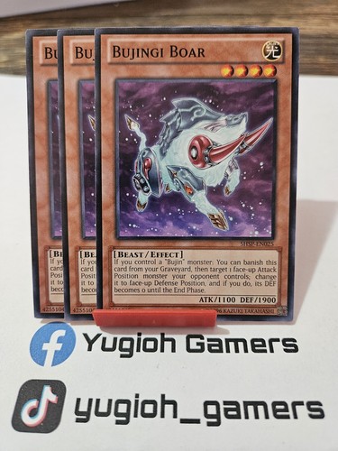 Yu-Gi-Oh Bujingi Boar X3 Different Sets Common Light Played | eBay