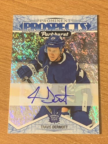 2018-19 Parkhurst Prominent Prospects Autographs Travis Dermott RC ...