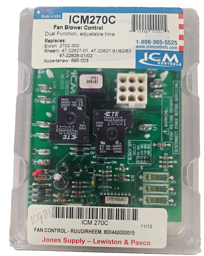 ICM Controls Replacement Dual Function Fan Blower Control Circuit Board ...