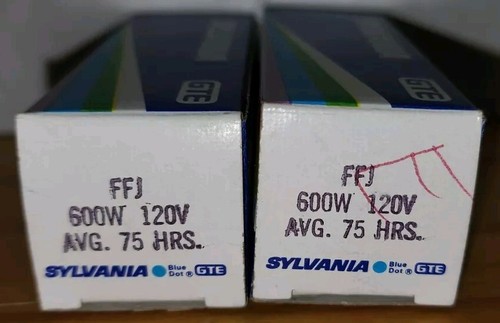 2 x SYLVANIA FFJ 600W 120V PROJECTOR LAMP | eBay