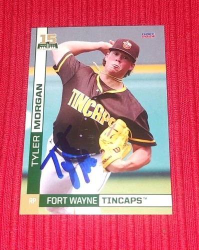 Tyler Morgan 2024 Fort Wayne Tin Caps San Diego Padres AUTOGRAPH | eBay