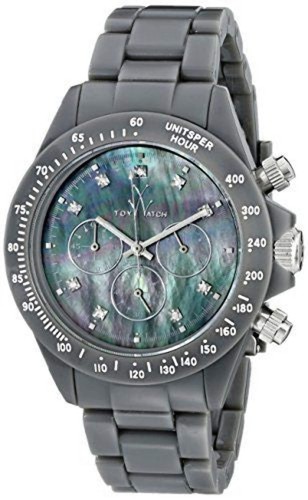 Toy Watch Gray Chronograph Watch Mother Of Pearl Face with Swarovski ...