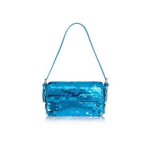 AQUA Women's Sequin Shoulder Bag Clutch Evening Bag In Turquoise Blue ...