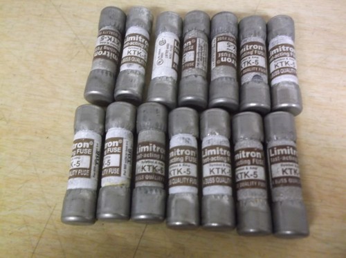 Limitron KTK-5 5A 5-Amp 600V Fuses, Lot of 14 *FREE SHIPPING* | eBay