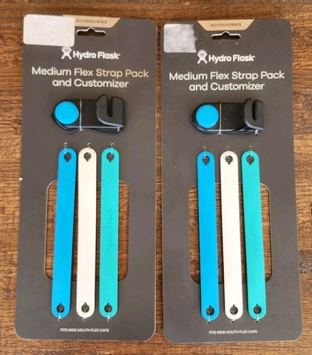 Lot Of 2 Brand New Hydro Flask Medium Flex Strap Pack and Customizer Accessories | eBay