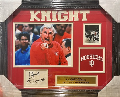 Bobby Knight Signed 8x10 Photo JSA Guarantee Auto Custom Framed ...