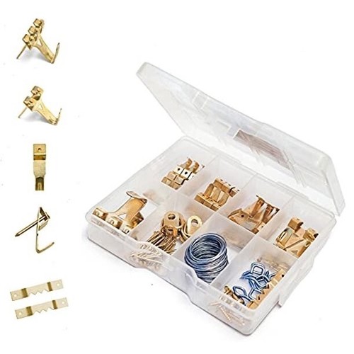 OPTNOOKS Picture Hanging Kit 100 Pieces - Complete Heavy-Duty Hardware ...