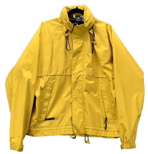 Peak Performance Bike Rain Jacket Large Cycling Yellow Branded ...