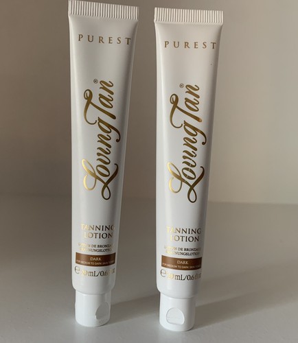 Loving Tan PUREST TANNING LOTION Dark Travel Size 0.6 fl oz New Sealed ...