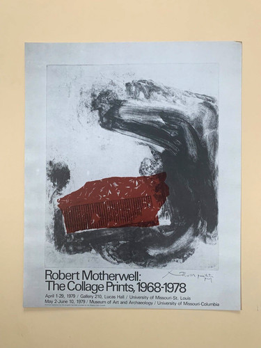 Robert Motherwell The Collage Prints 1968-1978 Original Poster | eBay