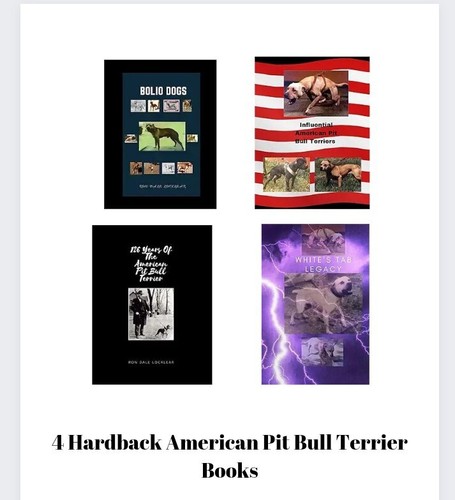 4 Hardback American Pit Bull Terrier Books | eBay
