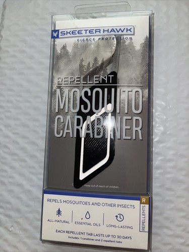 Skeeter Hawk Wearable Repellent, Mosquito Carabiner Clip + 2 Tabs New ...