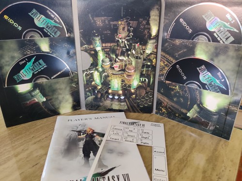 Final Fantasy VII (PC, 1998, Game Discs, Manual & Keypad Template, NO ...