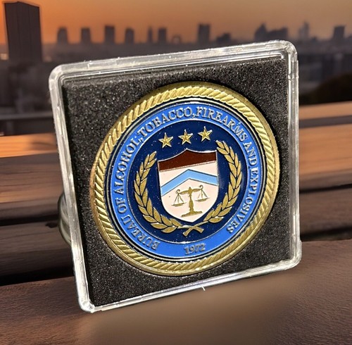 ATF Challenge Coin BUREAU OF ALCOHOL TOBACCO FIREARMS & EXPLOSIVES w ...