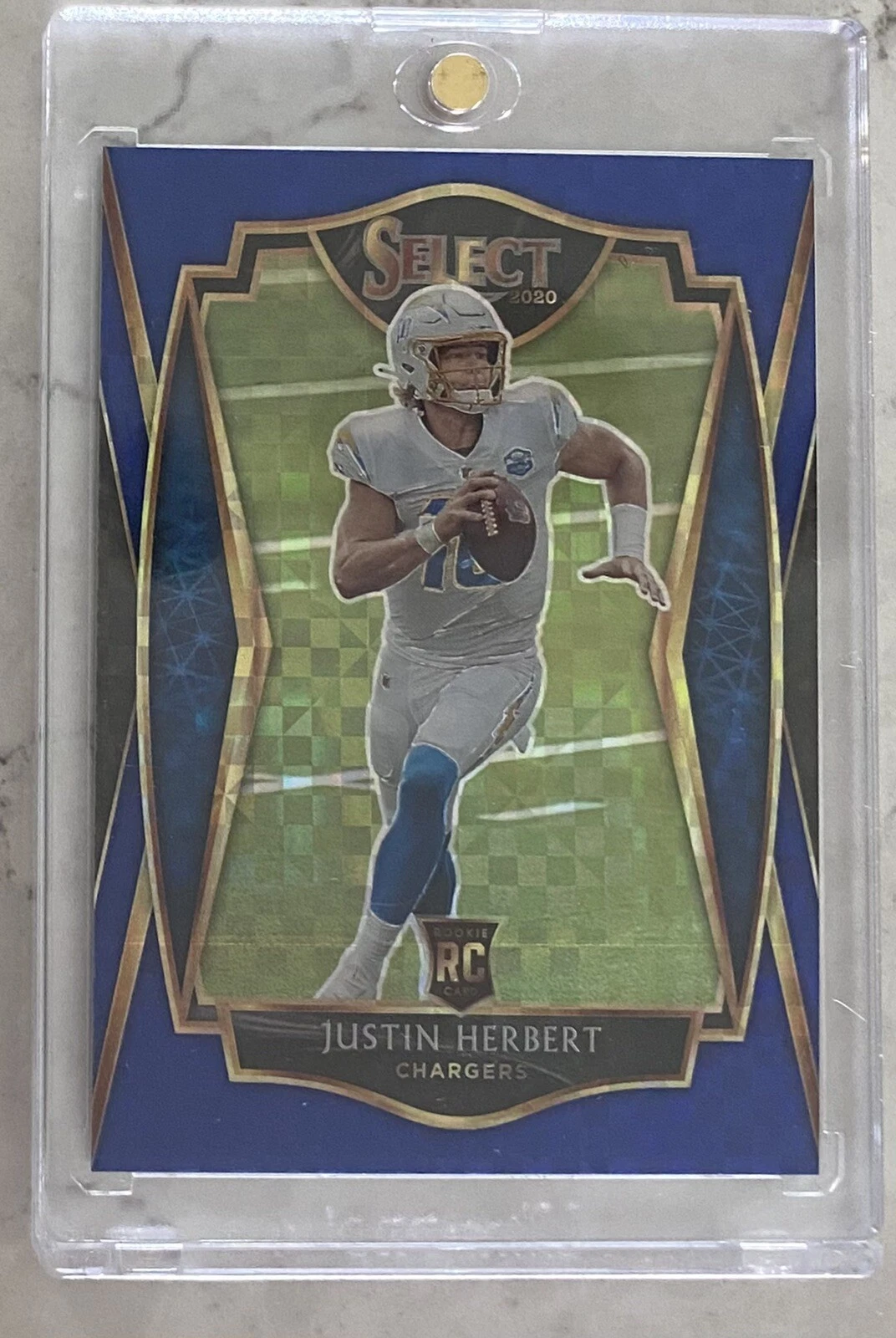 Justin Herbert 2020 Select #144 Premier Level Blue /149 RAW Price Guide ...