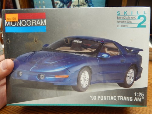 MONOGRAM 2965 93 PONTIAC TRANS AM CAR MODEL KIT NEW IN SEALED BOX 1/25 ...